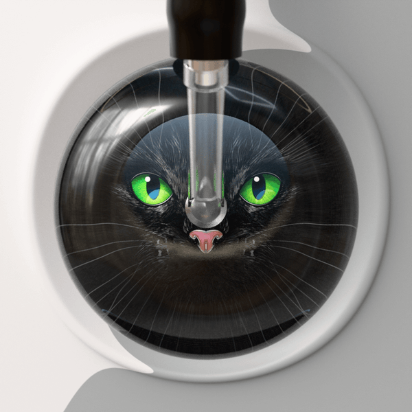 Tabby Cat Eyes - Ultrascope Single Stethoscope - Custom Painted