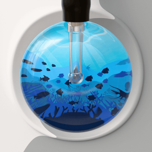 Underwater Stethoscope - Fish & Ocean Floor Design - Ultrascope